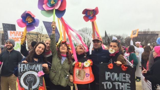 A message of hope at Washington march - BBC News