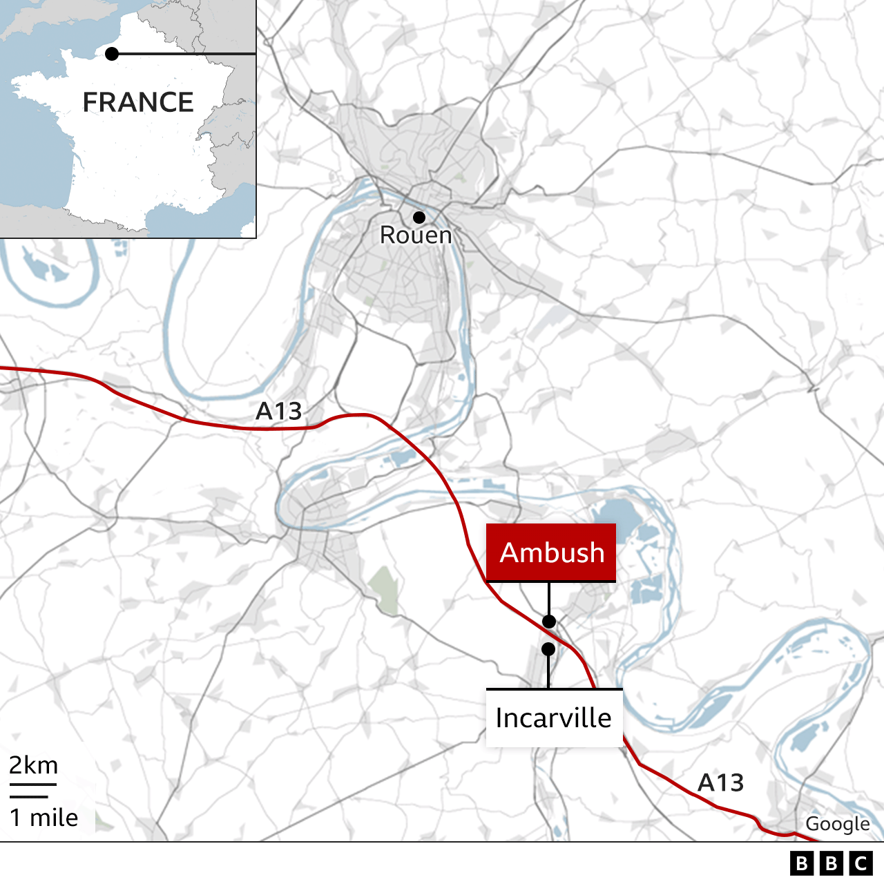 France prison van attack: 'Unprecedented' manhunt for escaped prisoner ...