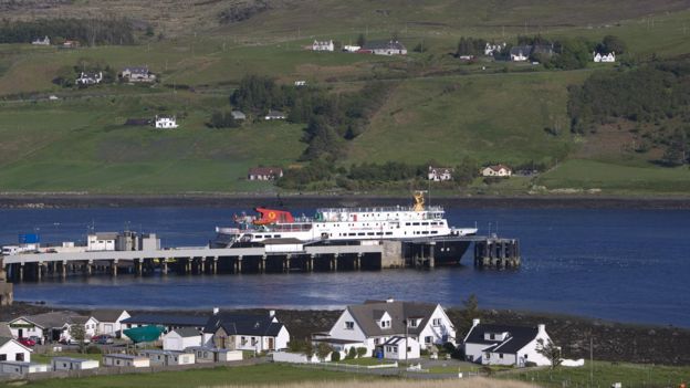 Six-month closure of Skye ferry port reduced to 14 weeks - BBC News