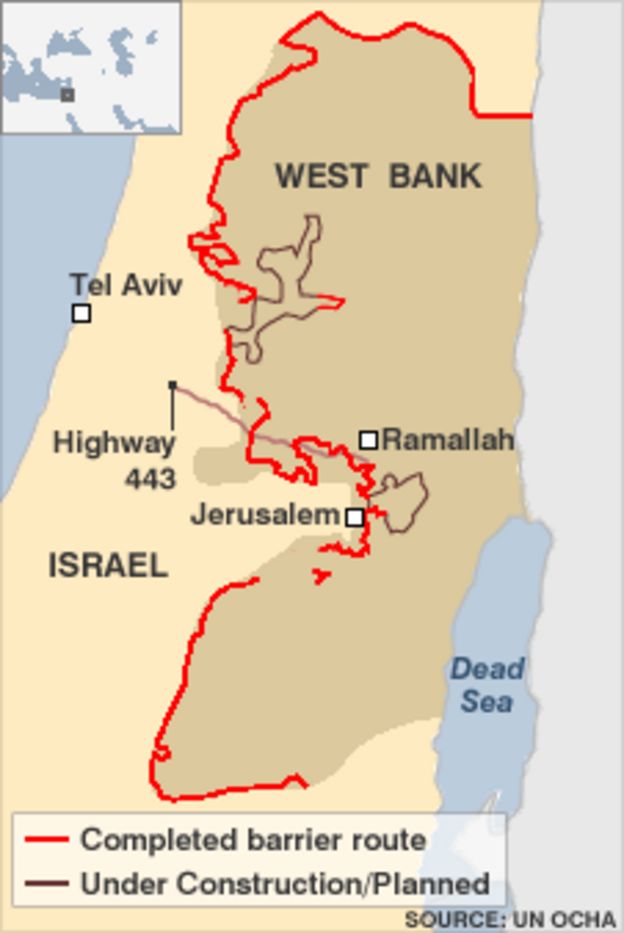 West Bank road partially opened to Palestinian traffic - BBC News