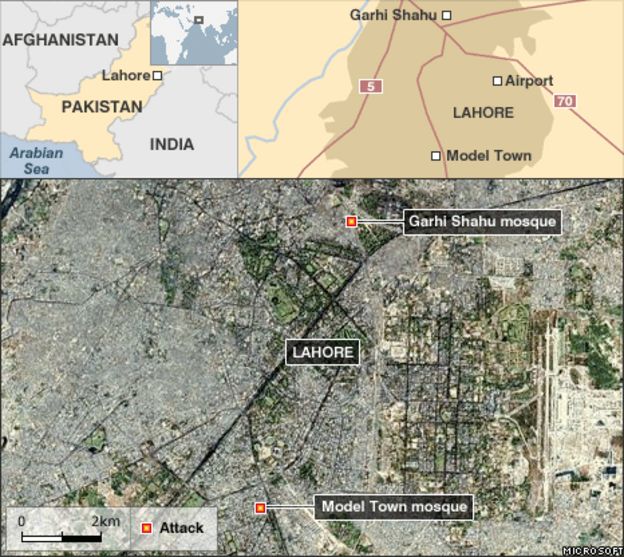 Pakistan Ahmadis bury Lahore mosque attacks victims - BBC News