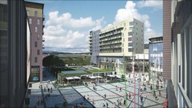 Bury's £350m shopping centre The Rock opens - BBC News