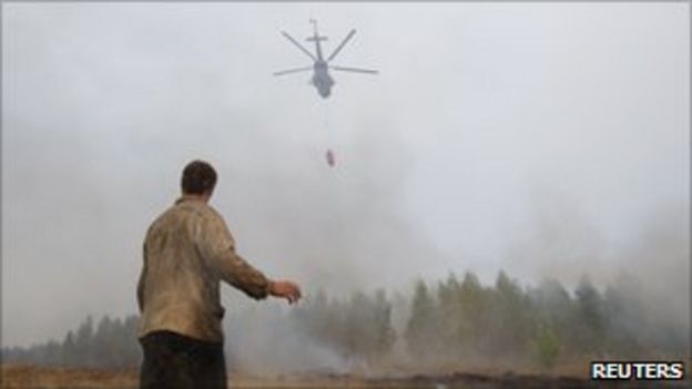 Death rate doubles in Moscow as heatwave continues - BBC News