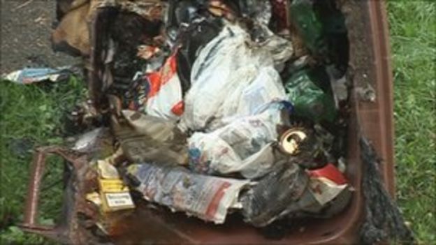 Four rescued following Nottingham wheelie bin fires - BBC News