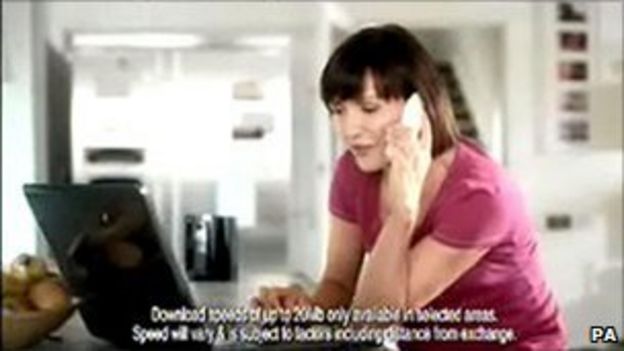 BT broadband advert banned over speed claim - BBC News