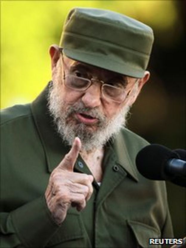 Fidel Castro addresses first rally in four years - BBC News