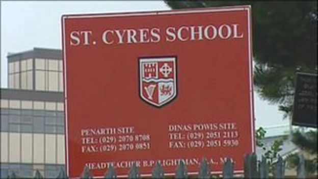 Flood delays start to term at St Cyres school, Penarth - BBC News