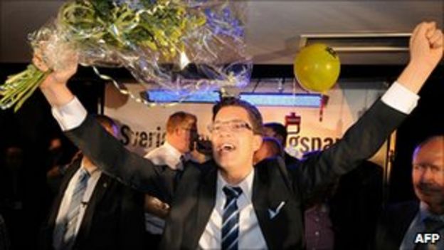 Swedish far-right wins first seats in parliament - BBC News