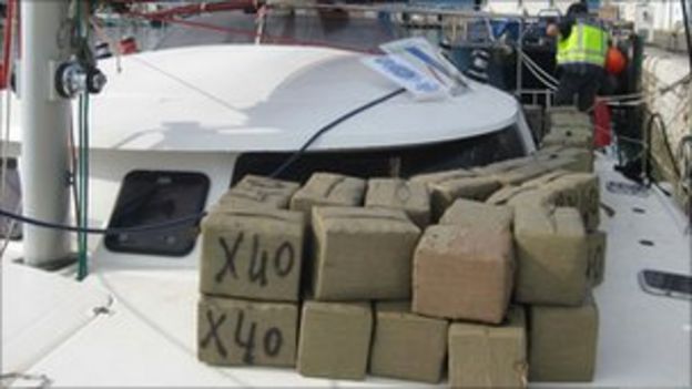 Arrests after £8m of cannabis found on boat set for UK - BBC News
