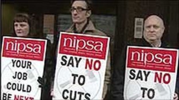 Nipsa warns of protests over £2bn cuts to NI budget - BBC News