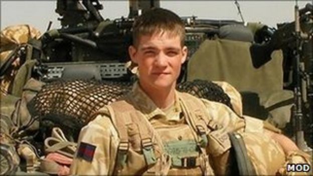 Manchester soldier's last words become song - BBC News