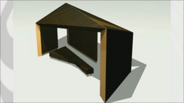 Bexhill protest rally held over design of new shelters - BBC News