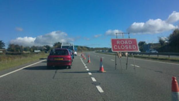 Man, 82, dies after A30 Whiddon Down crash - BBC News