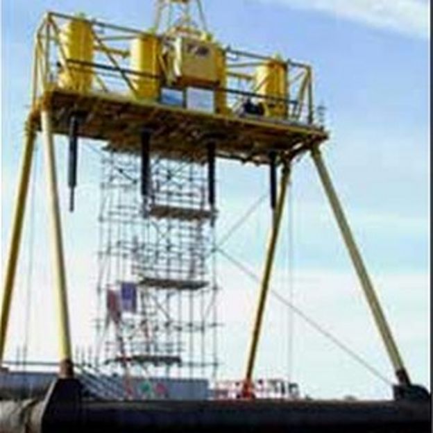 Wave power machine tested on land - BBC News