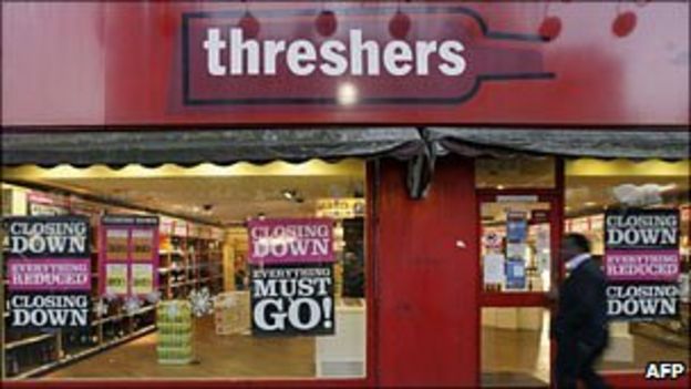 Threshers stores fail to reopen - BBC News