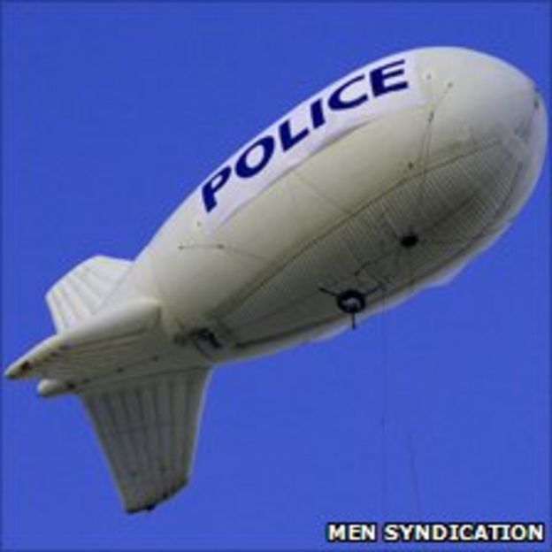 Manchester police's £80,000 'blimp' grounded by weather - BBC News