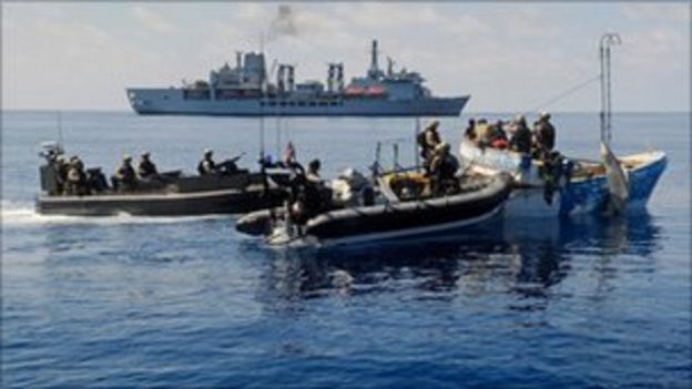British ship seizes pirate vessel in Indian Ocean - BBC News