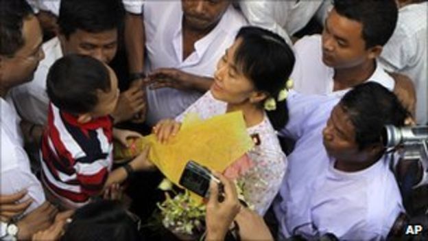 Burma Aids clinic eviction after Suu Kyi visit - BBC News