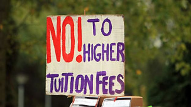 Three universities are occupied in fees protests - BBC News
