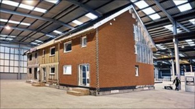 Inside the Lancashire house factory - BBC News