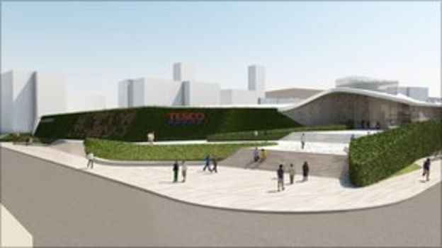Tesco Nottingham £40m store plan abandoned - BBC News
