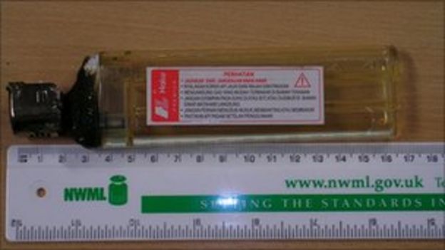 Warning about exploding cigarette lighter - BBC News