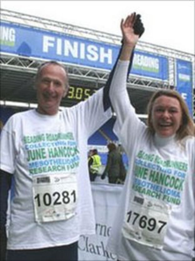 Runner helping to find treatment for lung cancer - BBC News