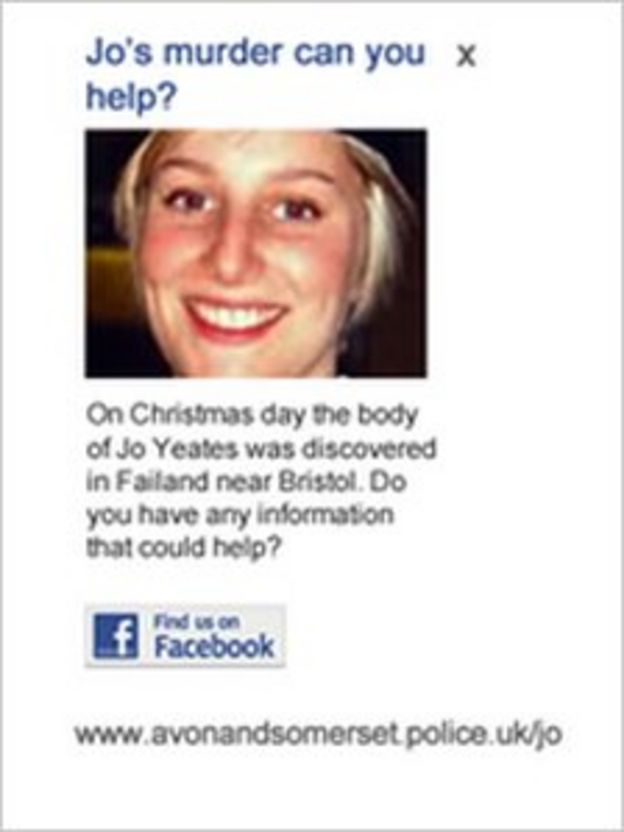 Facebook used in hunt for Jo Yeates' killer - BBC News