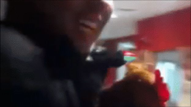 Live chicken thrown at KFC staff in Nuneaton - BBC News