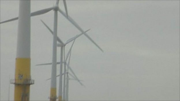 Kentish Flats wind farm expansion under way - BBC News