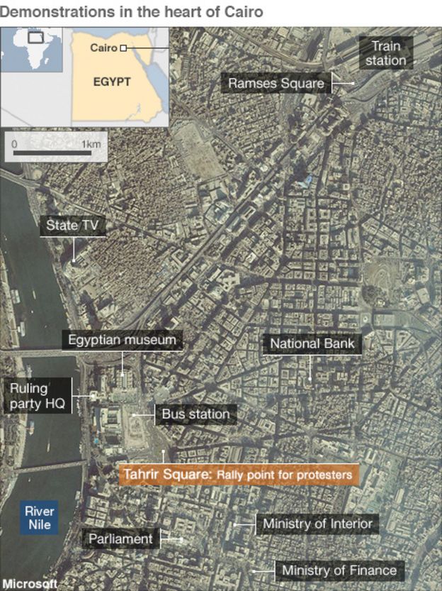 Egypt unrest: Protesters hold huge Cairo demonstration - BBC News