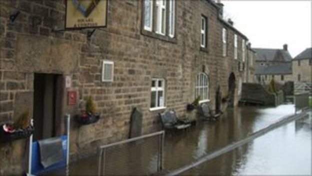 Flood alert near River Derwent after heavy rain - BBC News