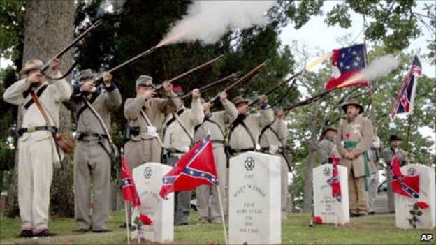 Civil War: Southerners remember Confederate president - BBC News