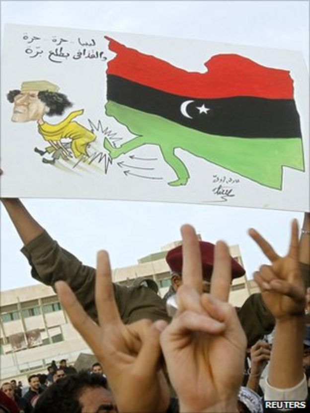 Libya protests: Pressure mounts on isolated Gaddafi - BBC News
