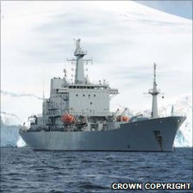 HMS Scott begins Antarctic survey - BBC News