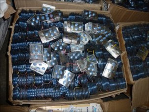 Fake Viagra worth £13m seized in UK - BBC News