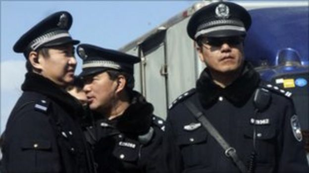 China security tight after new protest calls - BBC News