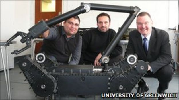Bomb disposal robot is designed by Kent experts - BBC News