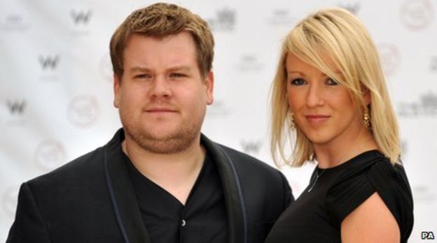 James Corden becomes a father for the first time - BBC News