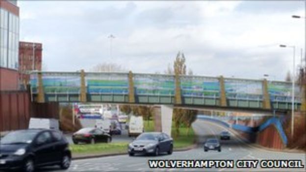 New bridge set to span Wolverhampton ring road - BBC News