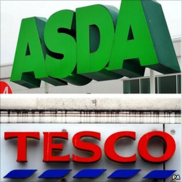 Tesco and Asda made 'misleading price claims' - BBC News