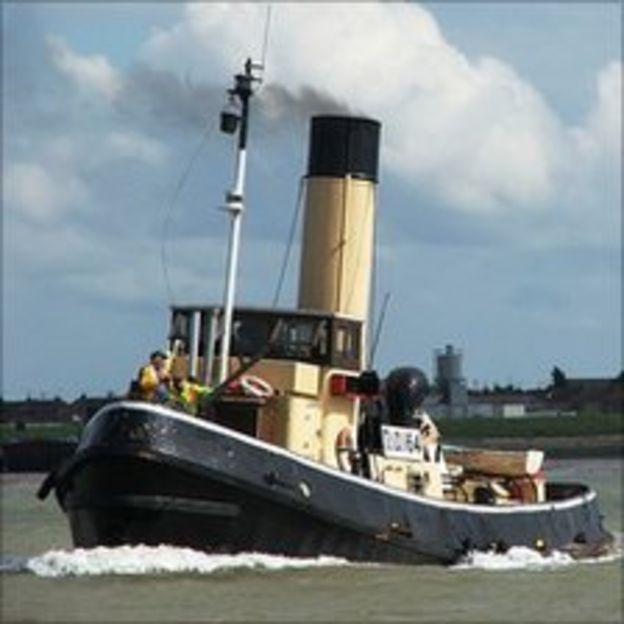World War II steam tug is preserved in Chatham - BBC News