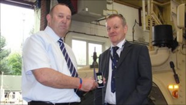 Malvern engineer awarded medal for work in Iraq - BBC News
