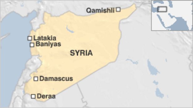Syria: Clashes at mass Damascus protest - BBC News