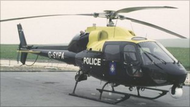 South Yorkshire Police helicopter takes to Twitter - BBC News