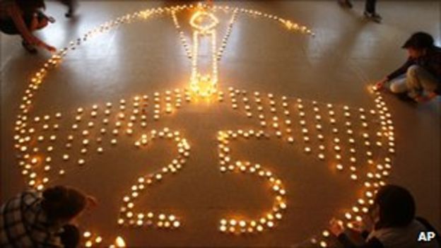 Candle-lit vigil to remember Chernobyl nuclear disaster - BBC News