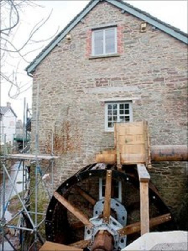 Felin Talgarth Mill opens for first time in 60 years - BBC News