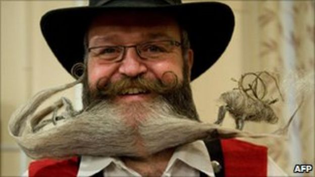 German wins world best beard title at Norway contest - BBC News