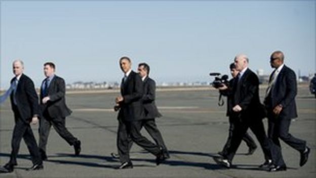 Obama in the UK: The security cordon - BBC News