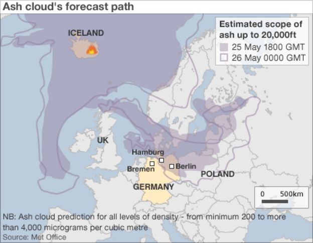 Iceland volcano ash: German air traffic resuming - BBC News